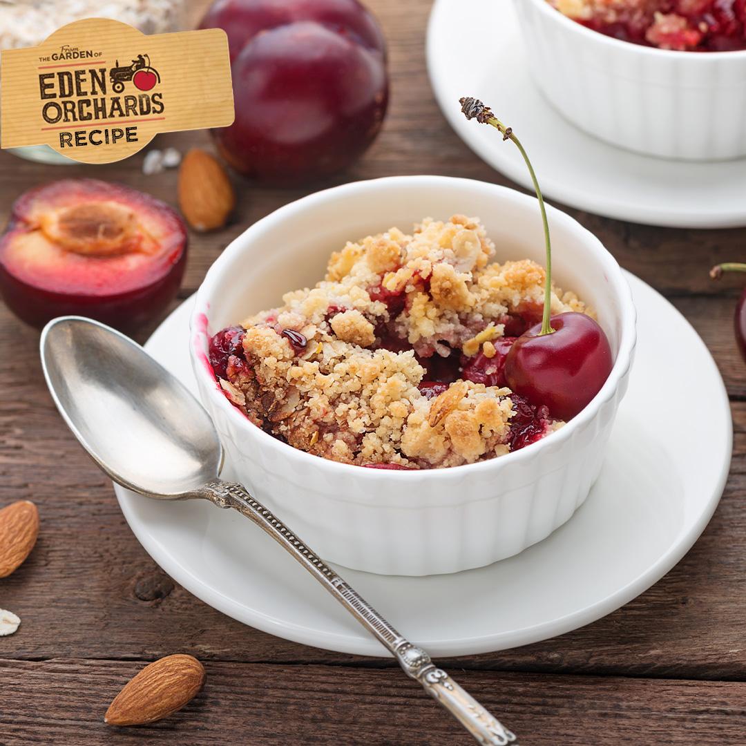 Cherry & Plum Juice Crumble – Eden Orchards