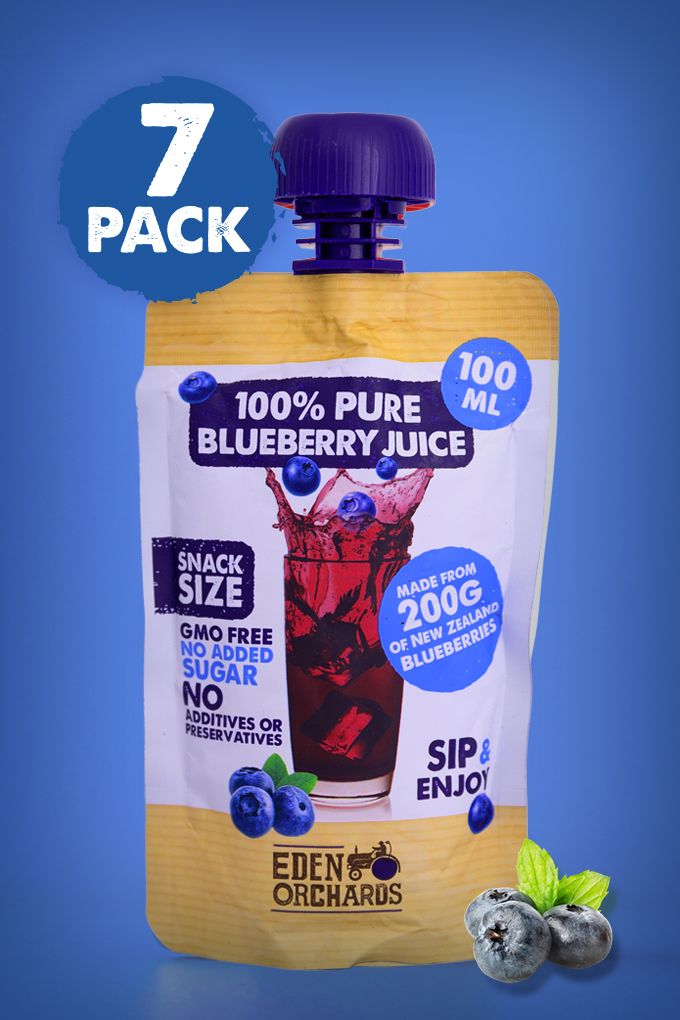 7 x 100ML Blueberry Juice – Eden Orchards